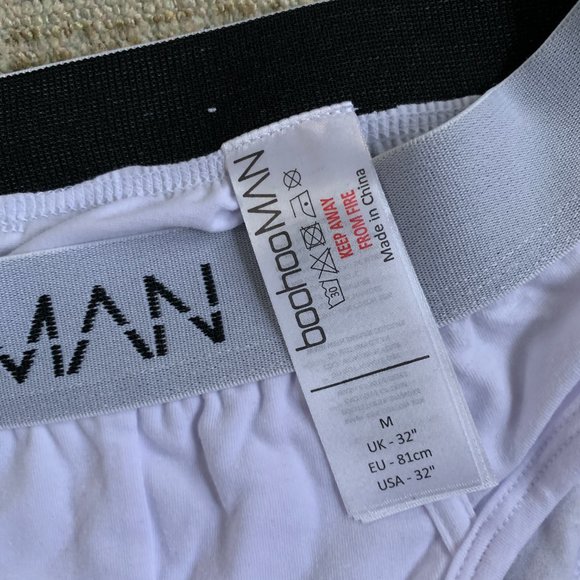 Boohoo MAN | Underwear & Socks | Boohoo Man New White Cotton Poly Spdx ...